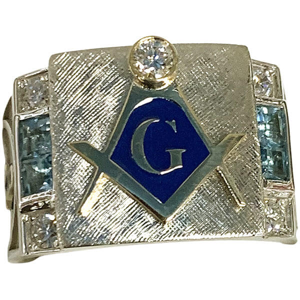 Custom 14K Gold Masonic Ring – Handmade Gold Jewelry Huntington Park ...